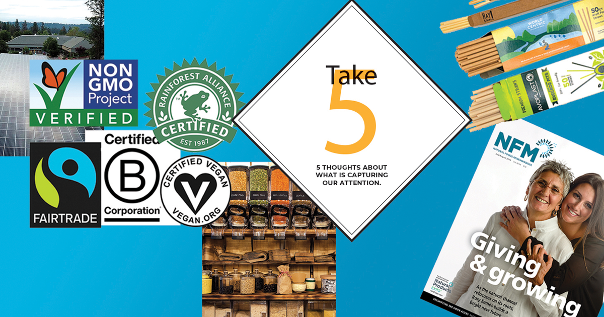 Take 5: Five thoughts about what is capturing our attention