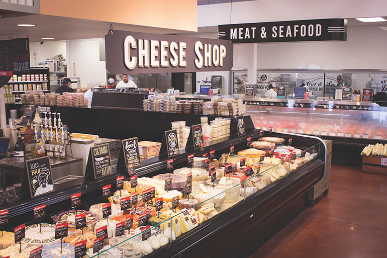 The specialty cheese case becomes the standard