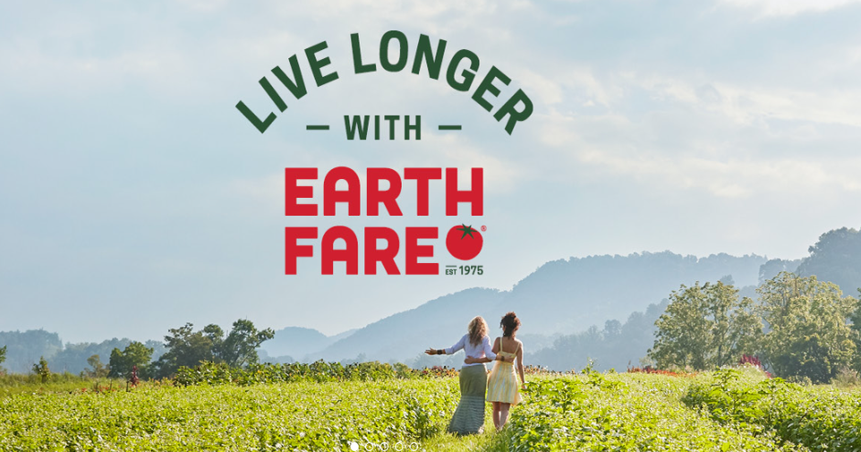 Earth Fare's campaign connects food choices to longevity.