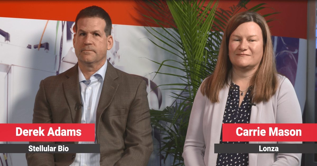 Derek Adams, CEO, Stellular Bio & Carrie Mason, Head of PAT Automation ...