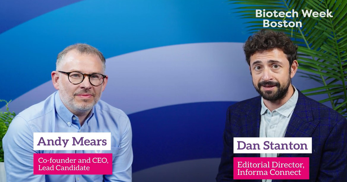 Biotech Week Boston Interview: Andy Mears, Lead Candidate