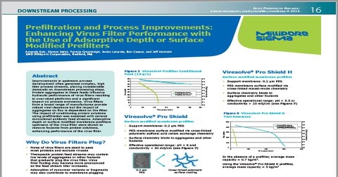 Prefiltration and Process Improvements: Enhancing Virus Filter ...