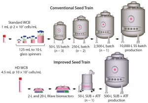 A Novel Seed-Train Process Using High-Density Cell Banking