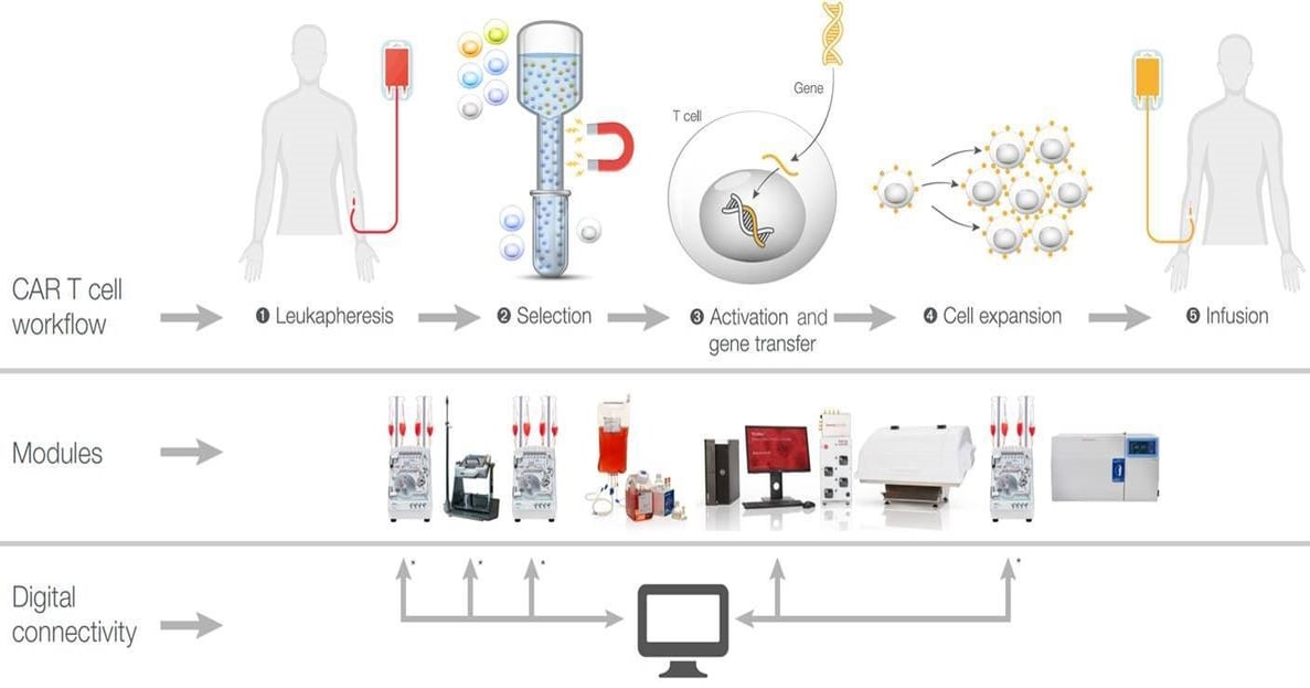Autologous CAR T Cell Manufacturing Using a Semiautomatic, Closed ...