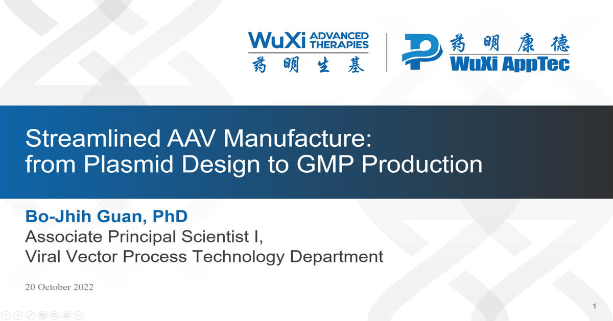 Streamlined AAV Manufacture: From Plasmid Design to GMP Production