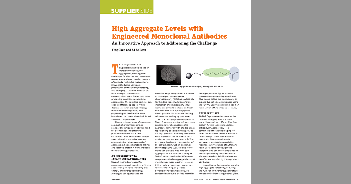 Addressing High Aggregate Levels with Engineered Monoclonal Antibodies