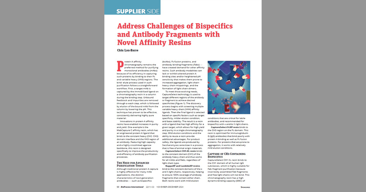Overcoming Bispecifics & Antibody Fragment Challenges with New Affinity ...