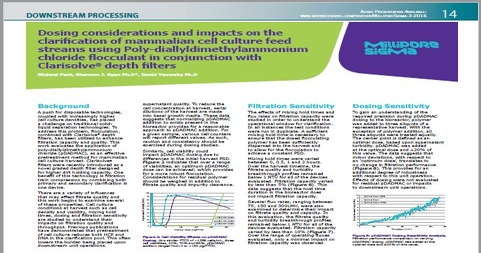 Dosing Considerations and Impacts on the Clarification of Mammalian ...