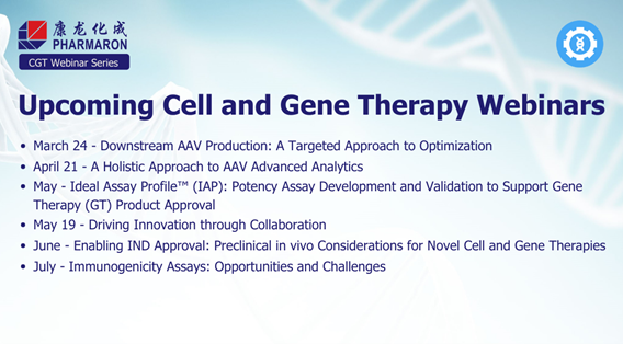 Pharmaron's cell and gene therapy webinar series - BioProcess Insider