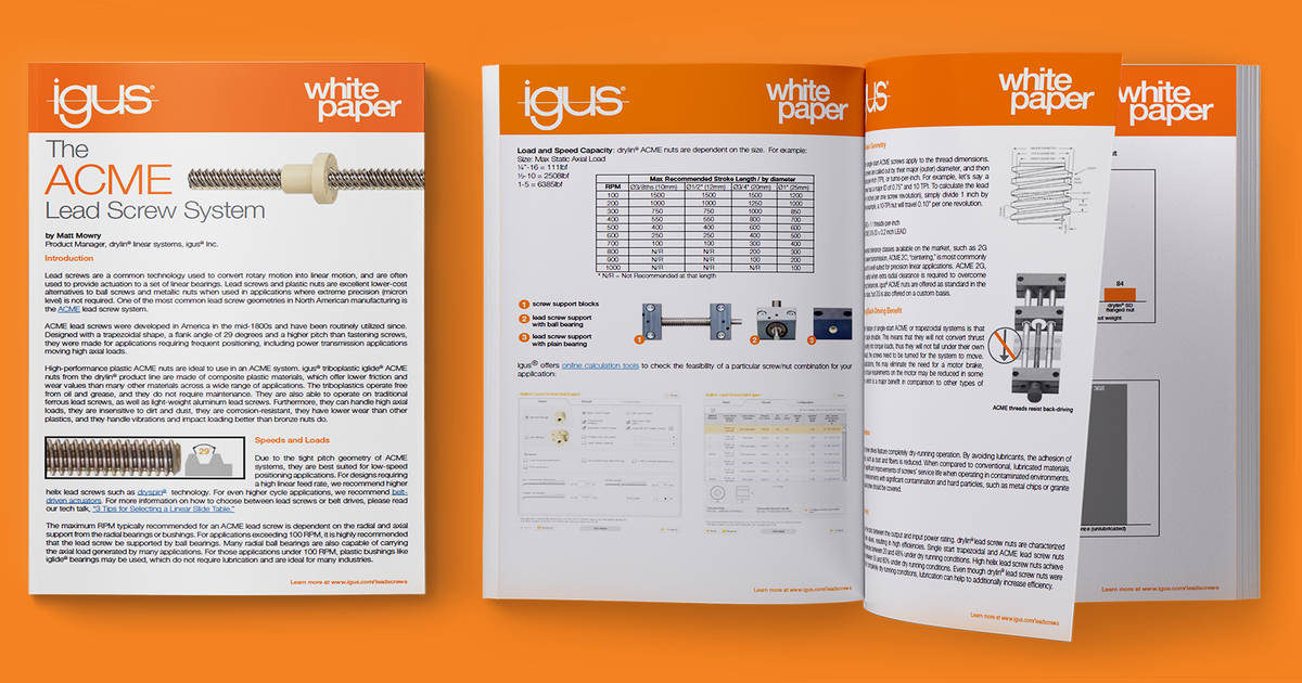 The ACME Lead Screw System