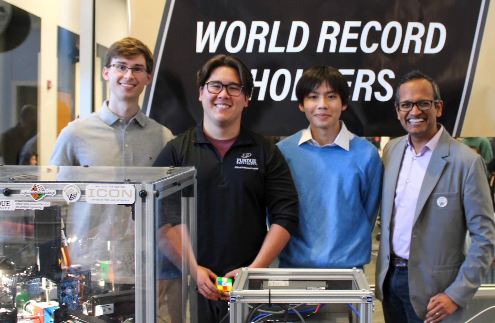 Purdue Robot Breaks Rubik's Cube World Record in 0.103 Seconds