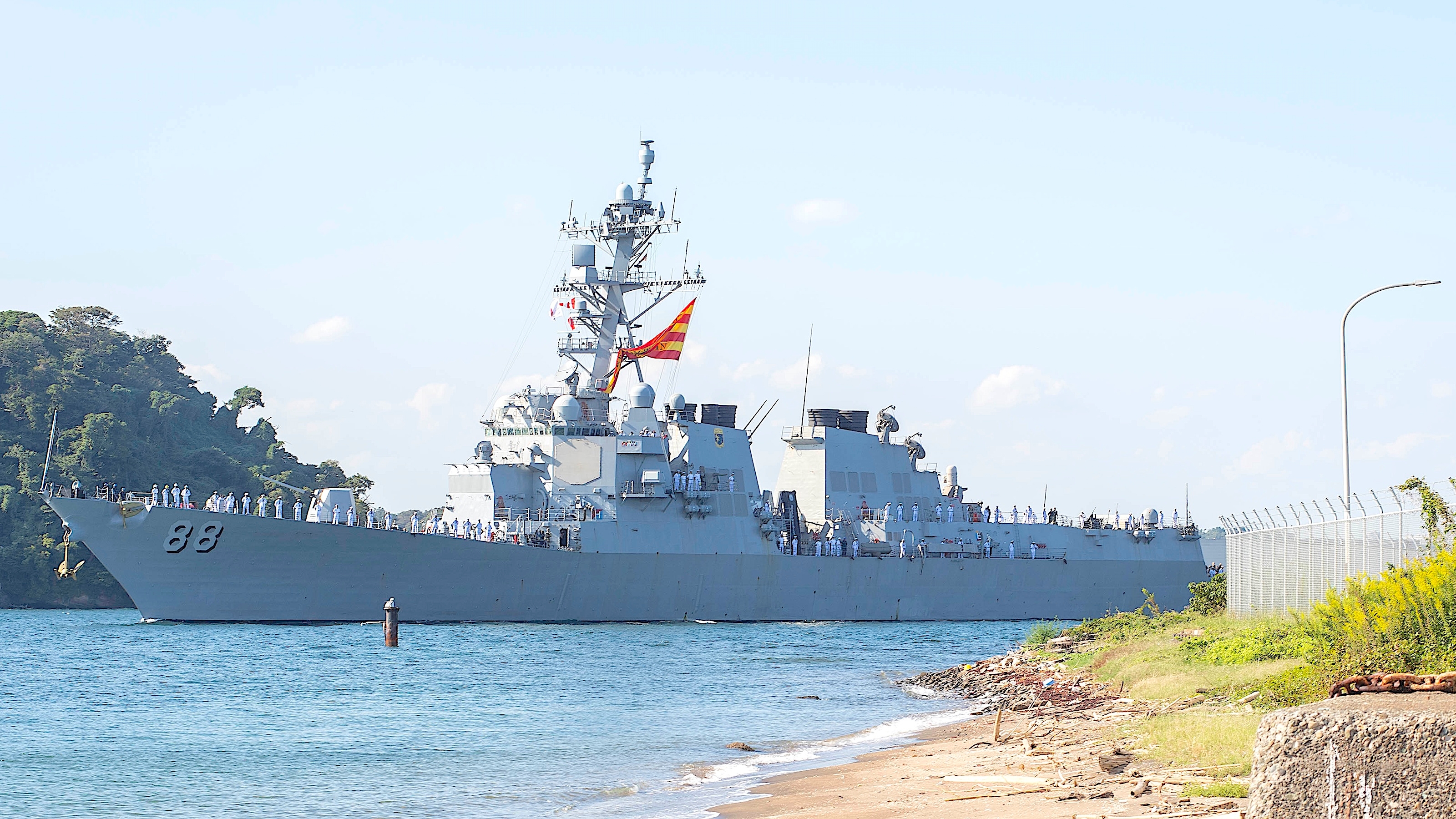 USS Preble Downs Aerial Target in HELIOS Laser Test