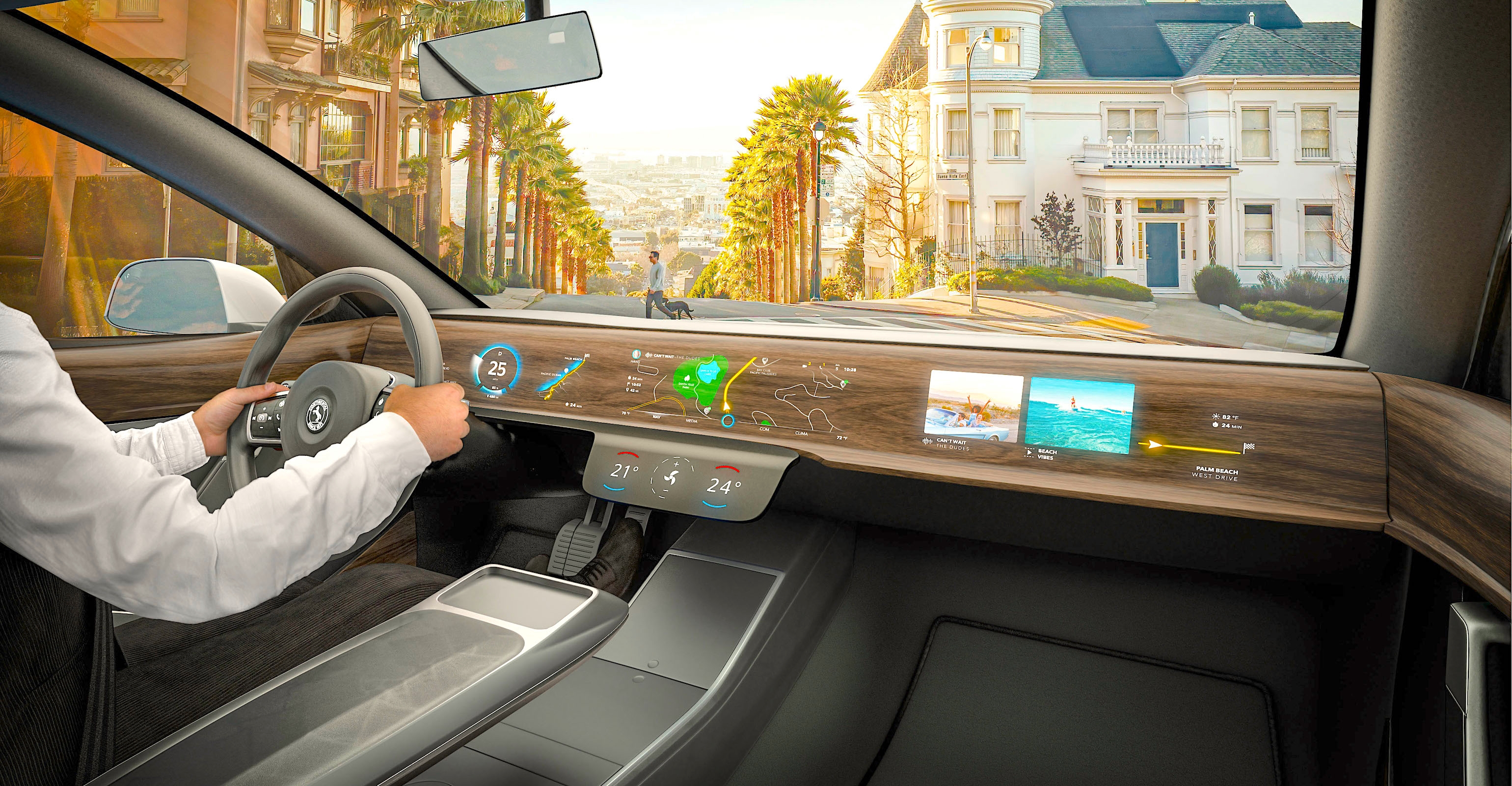 Continental 'ShyTech' Lets Display Screens Hide Behind Paneling