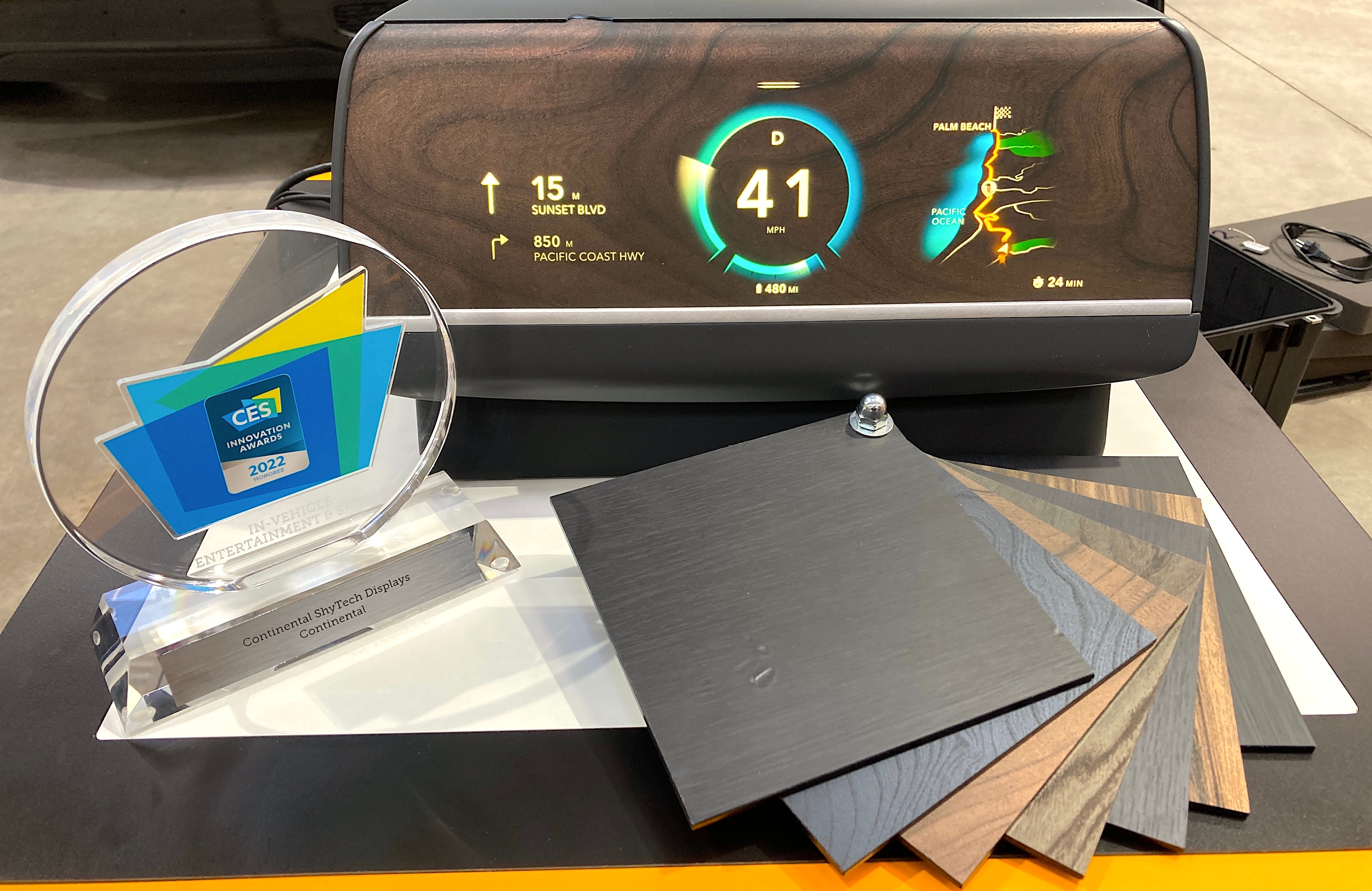 Continental 'ShyTech' Lets Display Screens Hide Behind Paneling