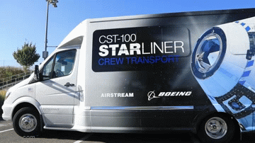Astronauts Start the Ride to Space in the Airstream Astrovan II