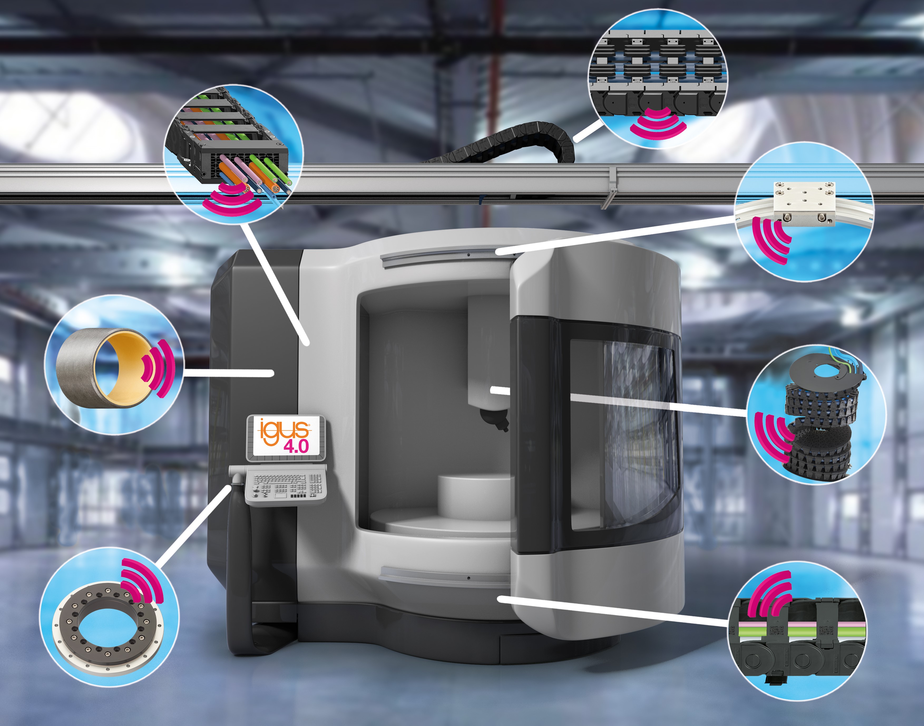 Igus Turns Bearings, Cables and Energy Chains into Smart Plastics