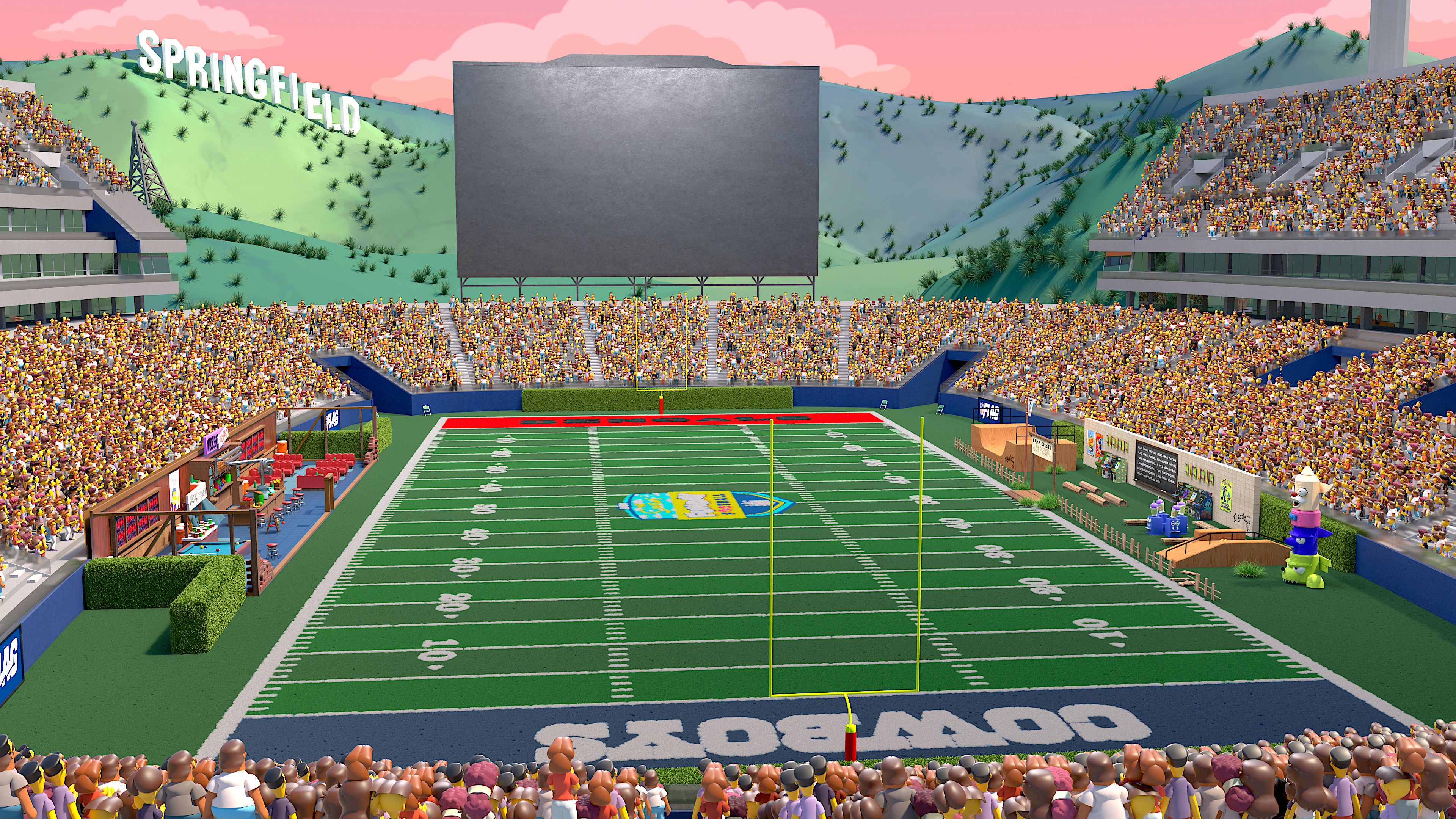 How ESPN Engineered Live Players on The Simpsons Funday Football Broadcast