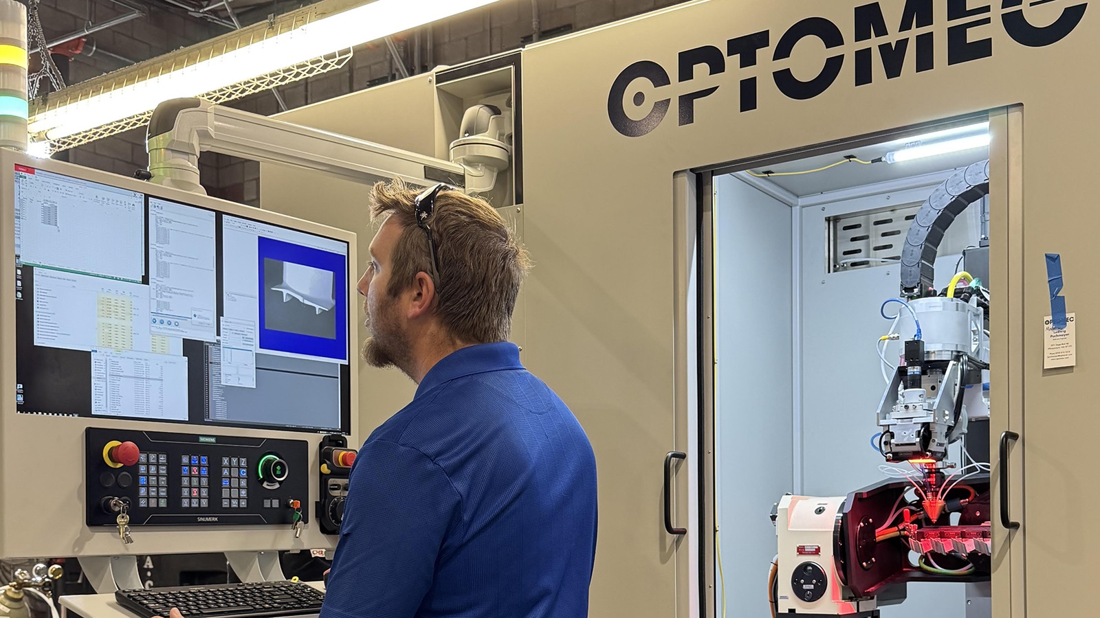 Optomec Advances Turbine Repair with Siemens Digital-Native CNC Integration