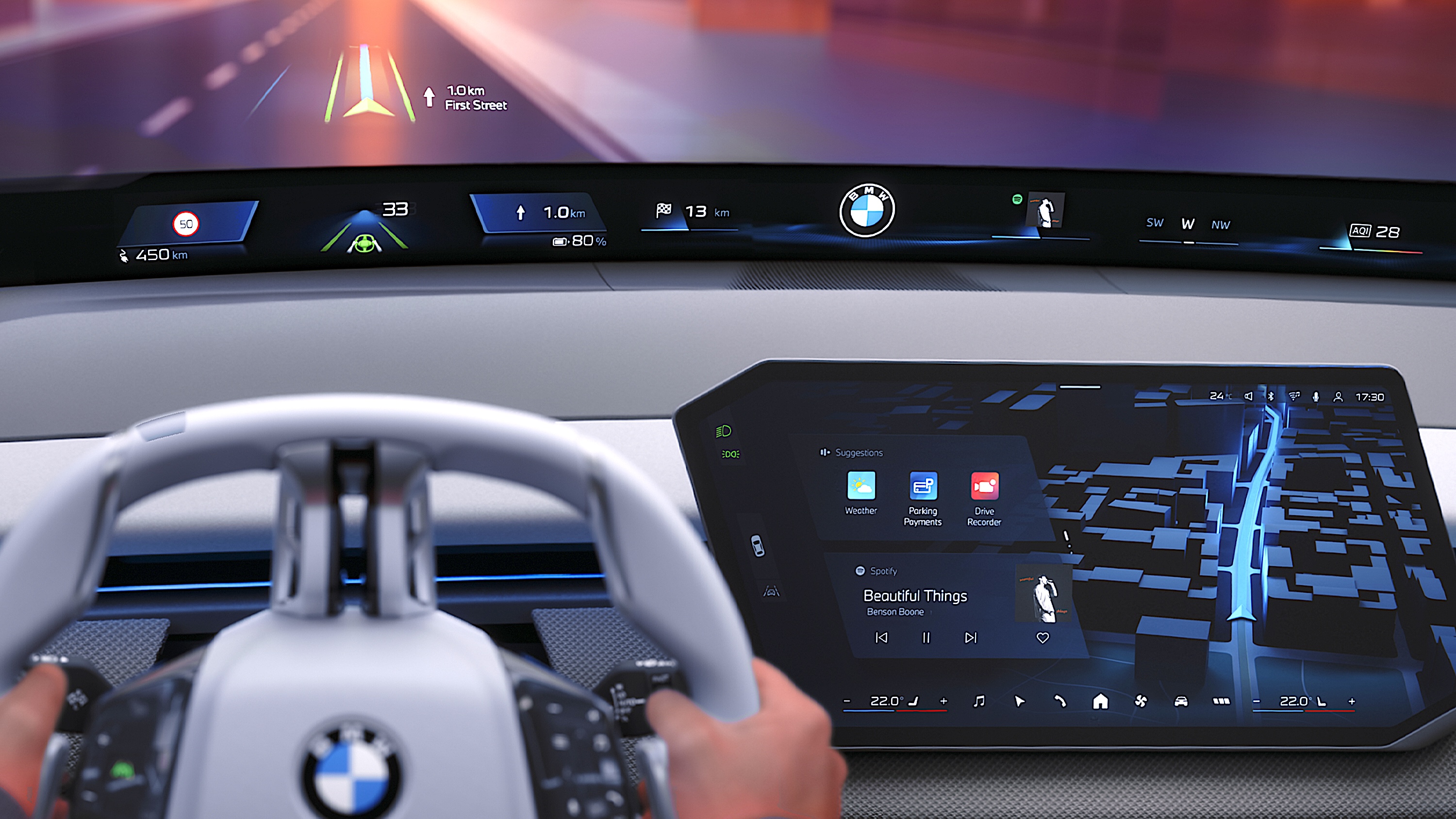 BMW Debuts New iDrive Panoramic Vision at CES in Las Vegas
