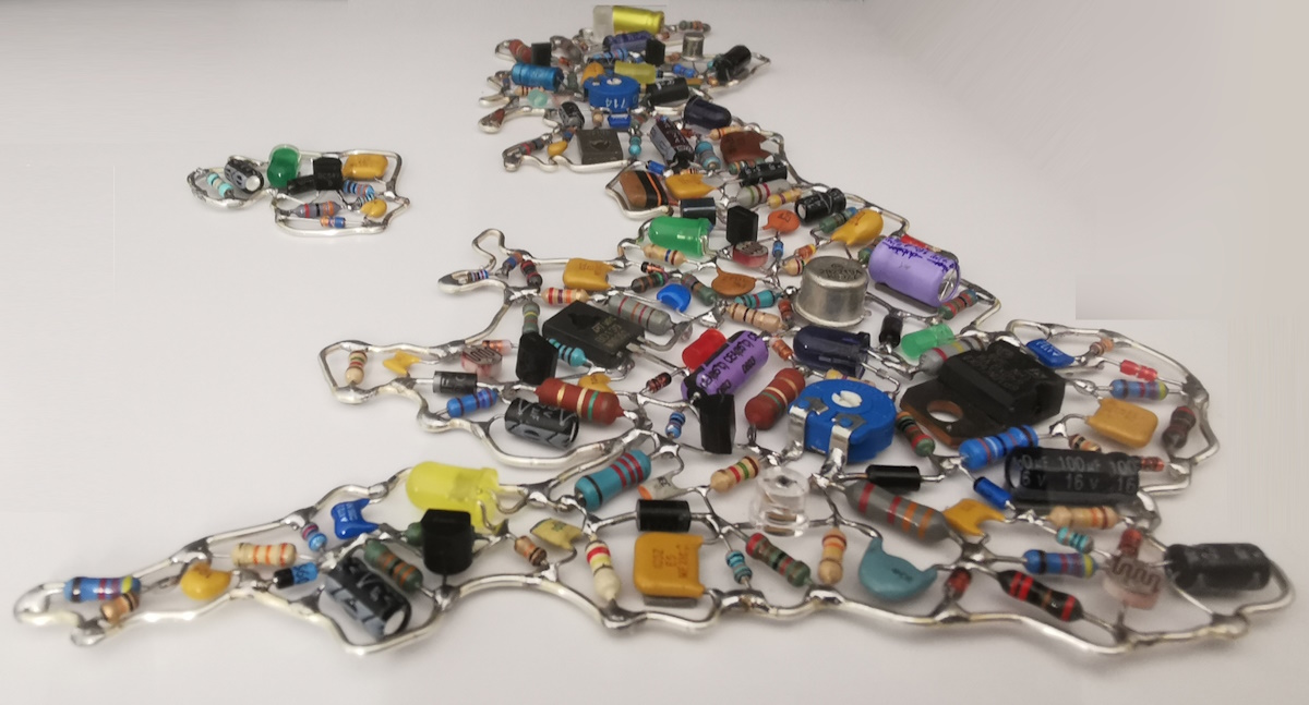 Turning Components and Circuit Boards Into Art