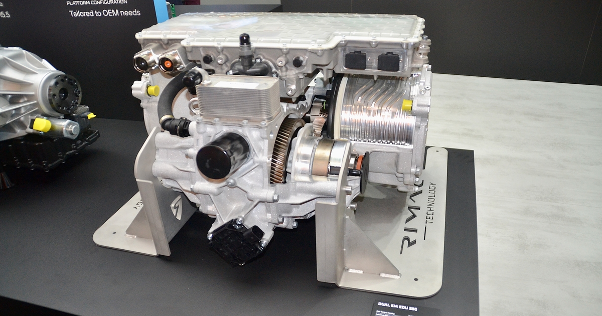 Mate Rimac Showcases Electric Motor, Inverter & Gearbox