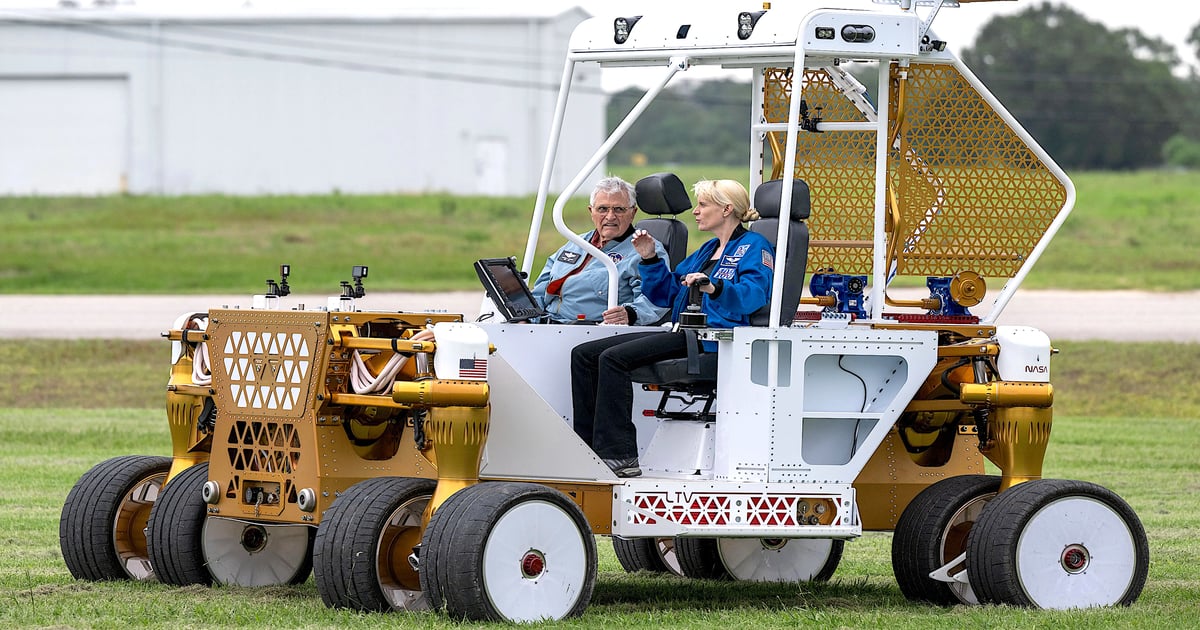 NASA Tests a New Ground Test Unit Lunar Rover Prototype