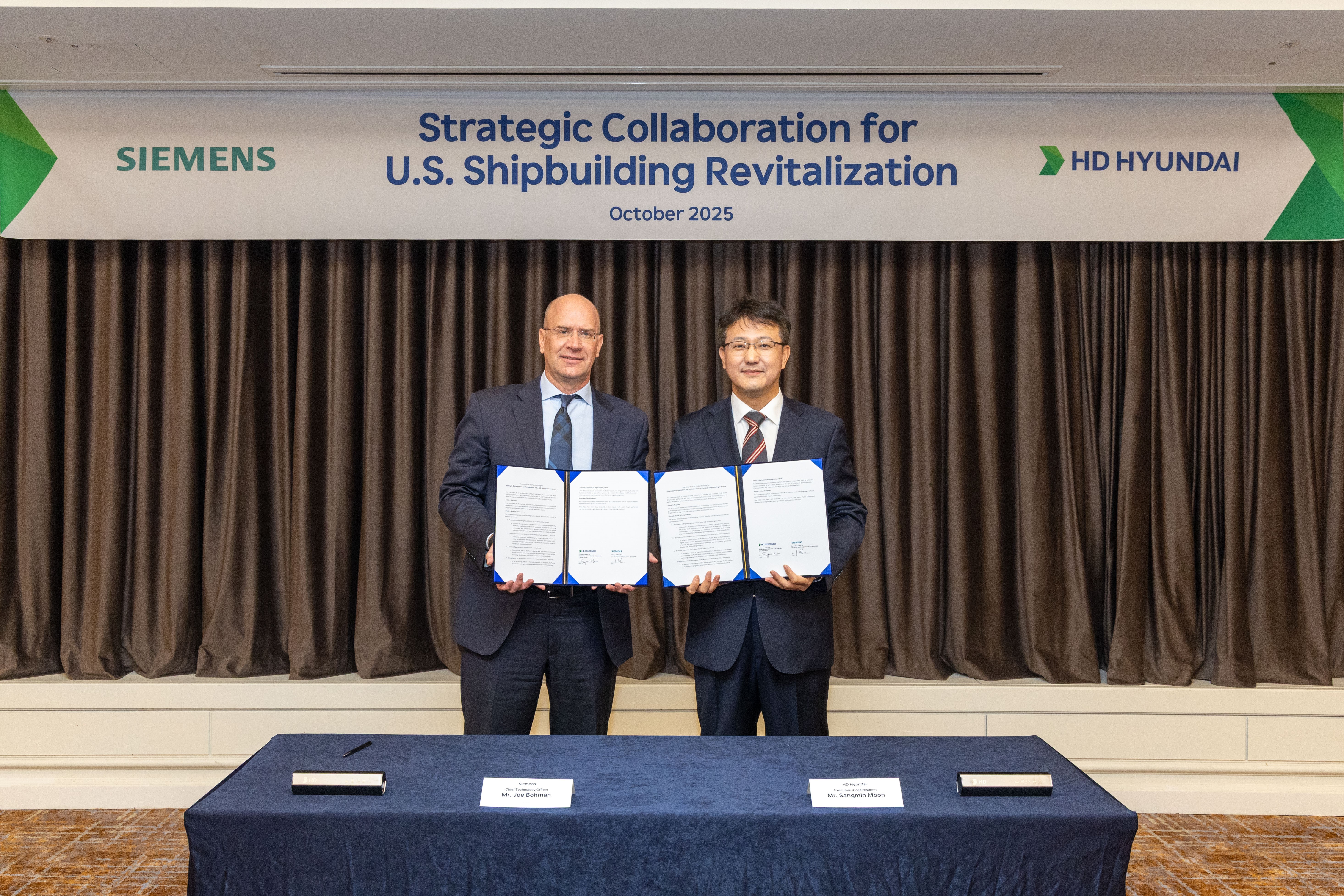 Siemens and HD Hyundai Plan to Revamp US Shipbuilding