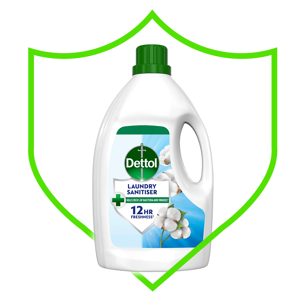 Kill the germs detergents leave behind | Dettol Laundry Sanitiser ...