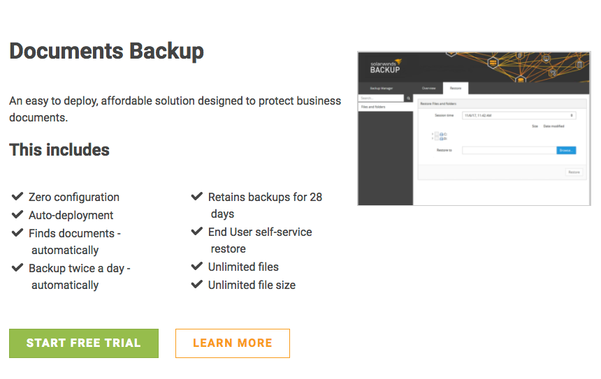 SolarWinds MSP Adds Doc Backup to RMM at $1 a Month Per Workstation