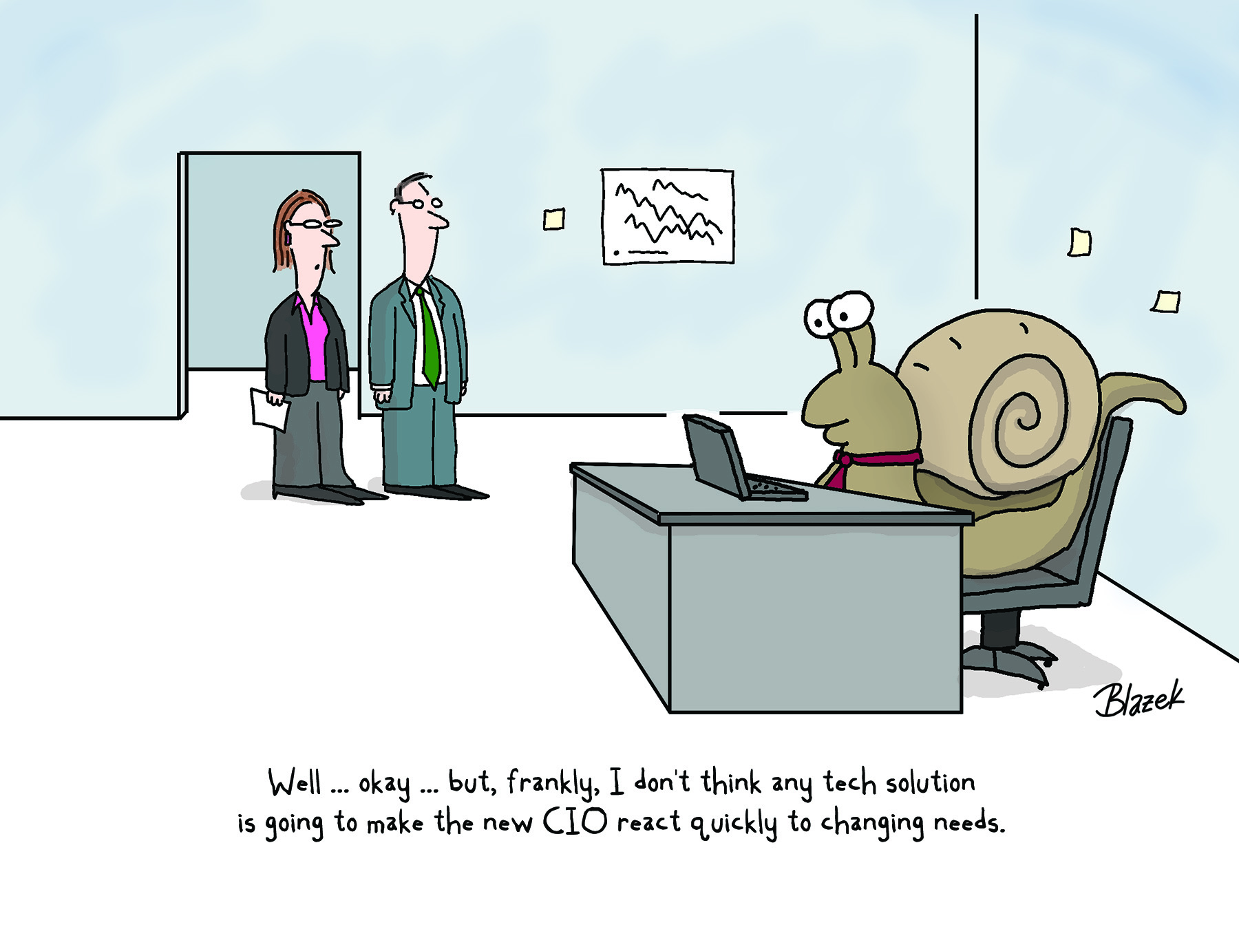 Cartoon: Digital Transformation Can Be Slow
