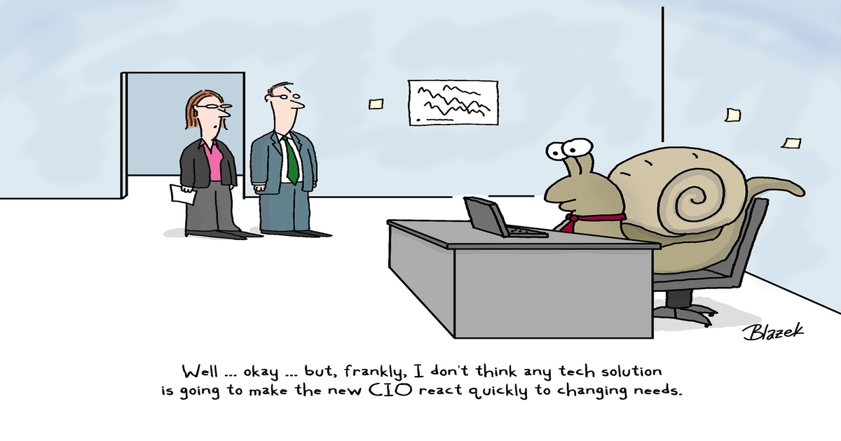 Cartoon: Digital Transformation Can Be Slow