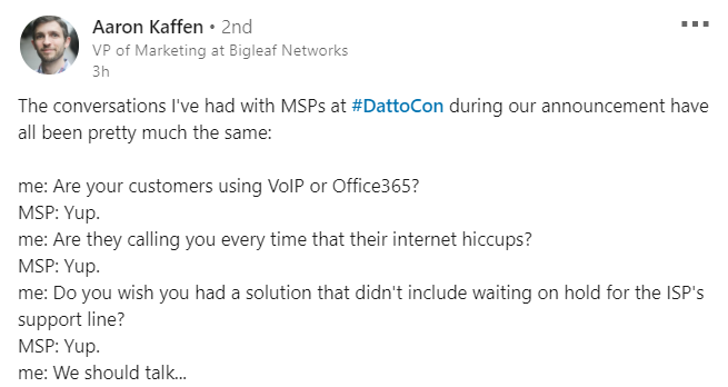 Bigleaf Networks Launches MSP Program for SD-WAN, Courts Datto Partners