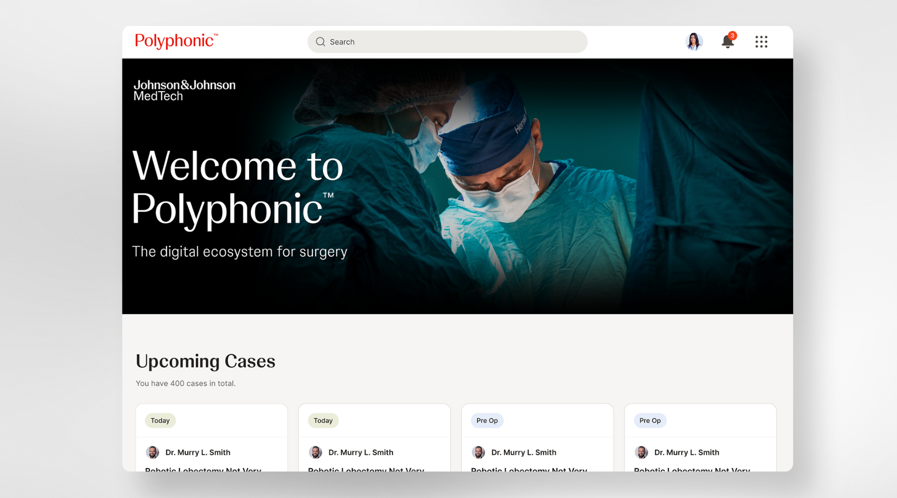 J&J MedTech Launch Polyphonic Digital Surgical Ecosystem