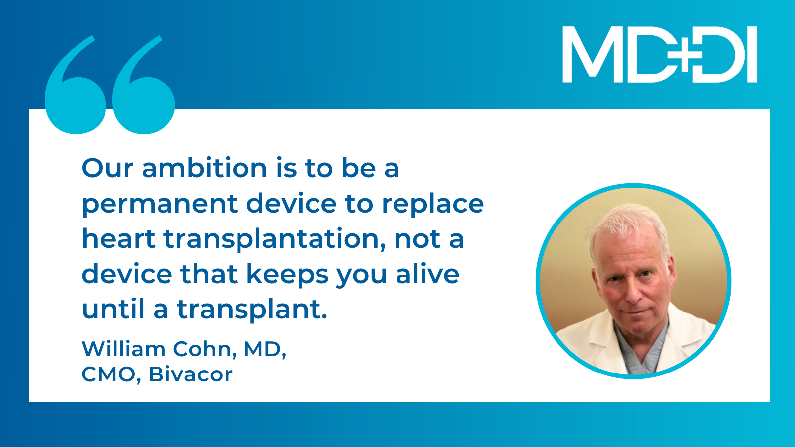 Bivacor Total Artificial Heart Receives FDA Breakthrough Device Designation