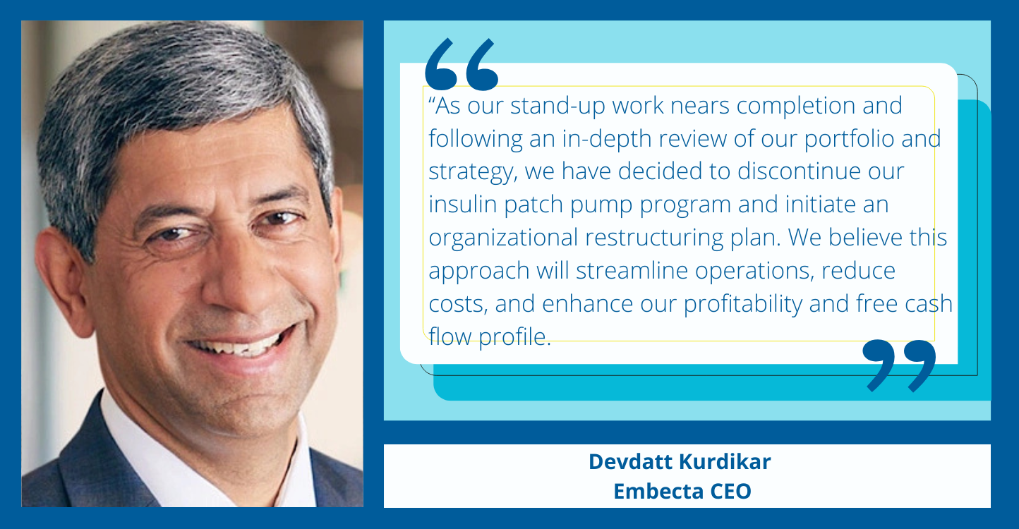 Embecta Pumps the Brakes on Insulin Patch Pump Program