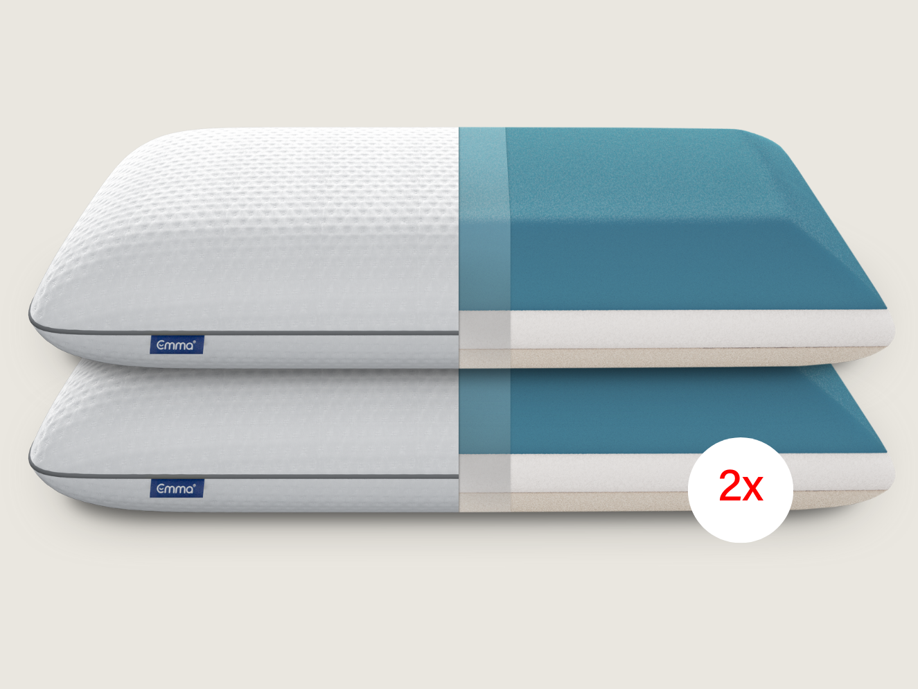 Oreiller Original à mémoire de forme - Emma