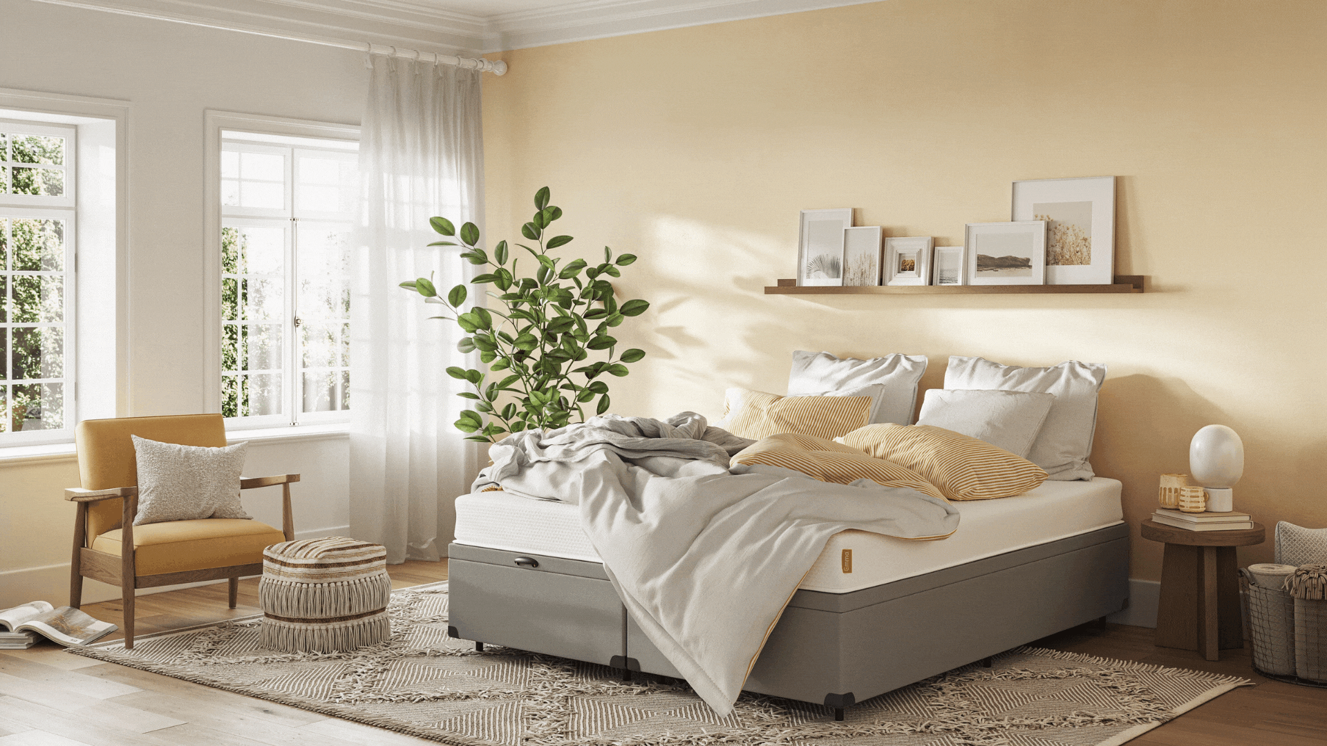 Kit Personalizável Colchão + Cama Baú