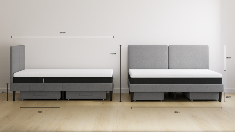 Lit Emma Select - Livraison rapide, 100 nuits d'essai