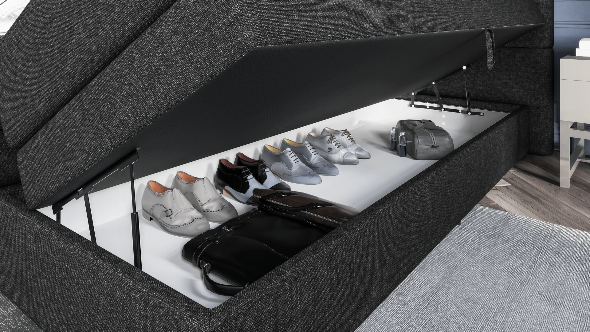 Emma Premium Stauraum Boxspringbett kaufen | Emma