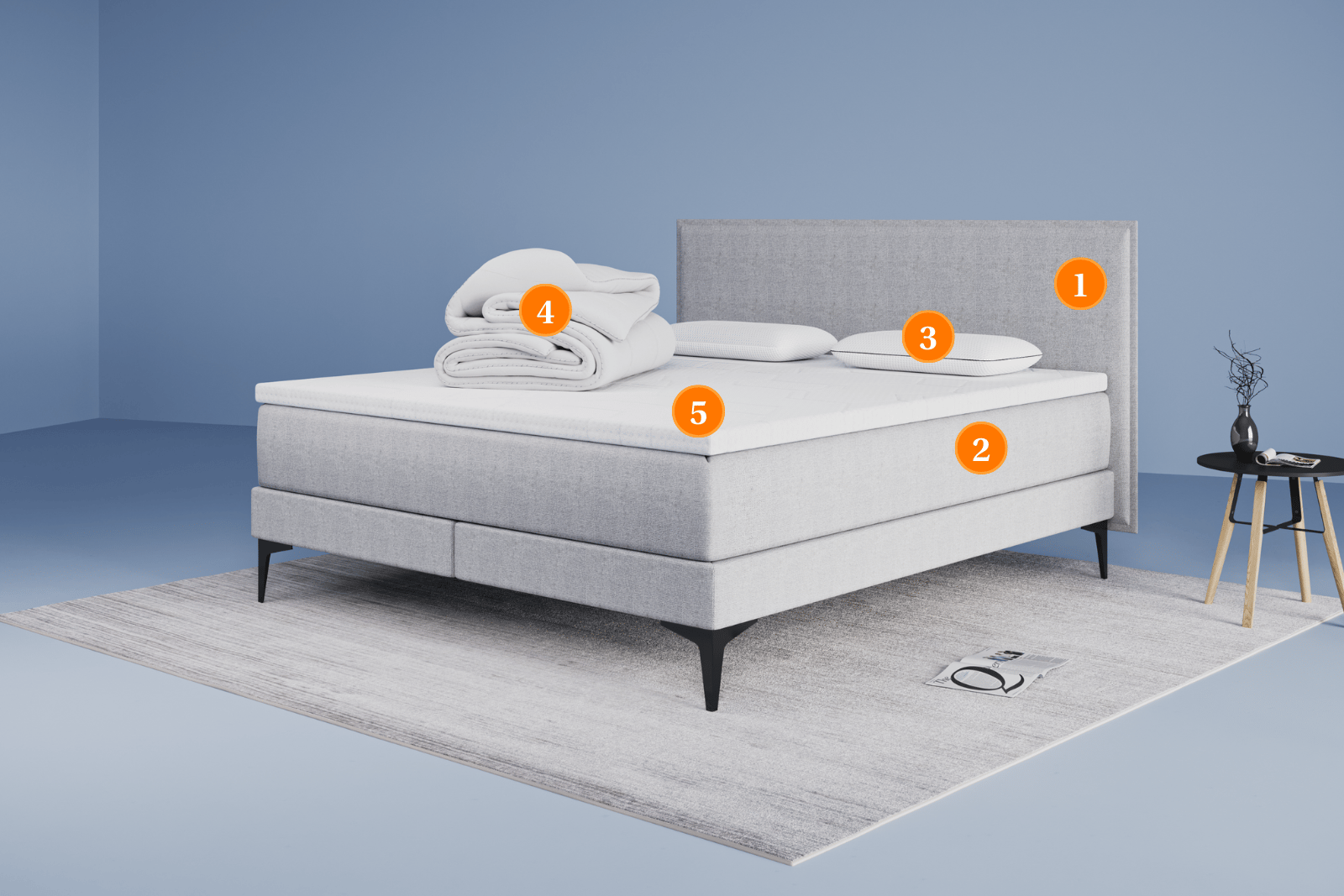 Ensemble Lit Boxspring Emma Original Elite | Emma Matelas