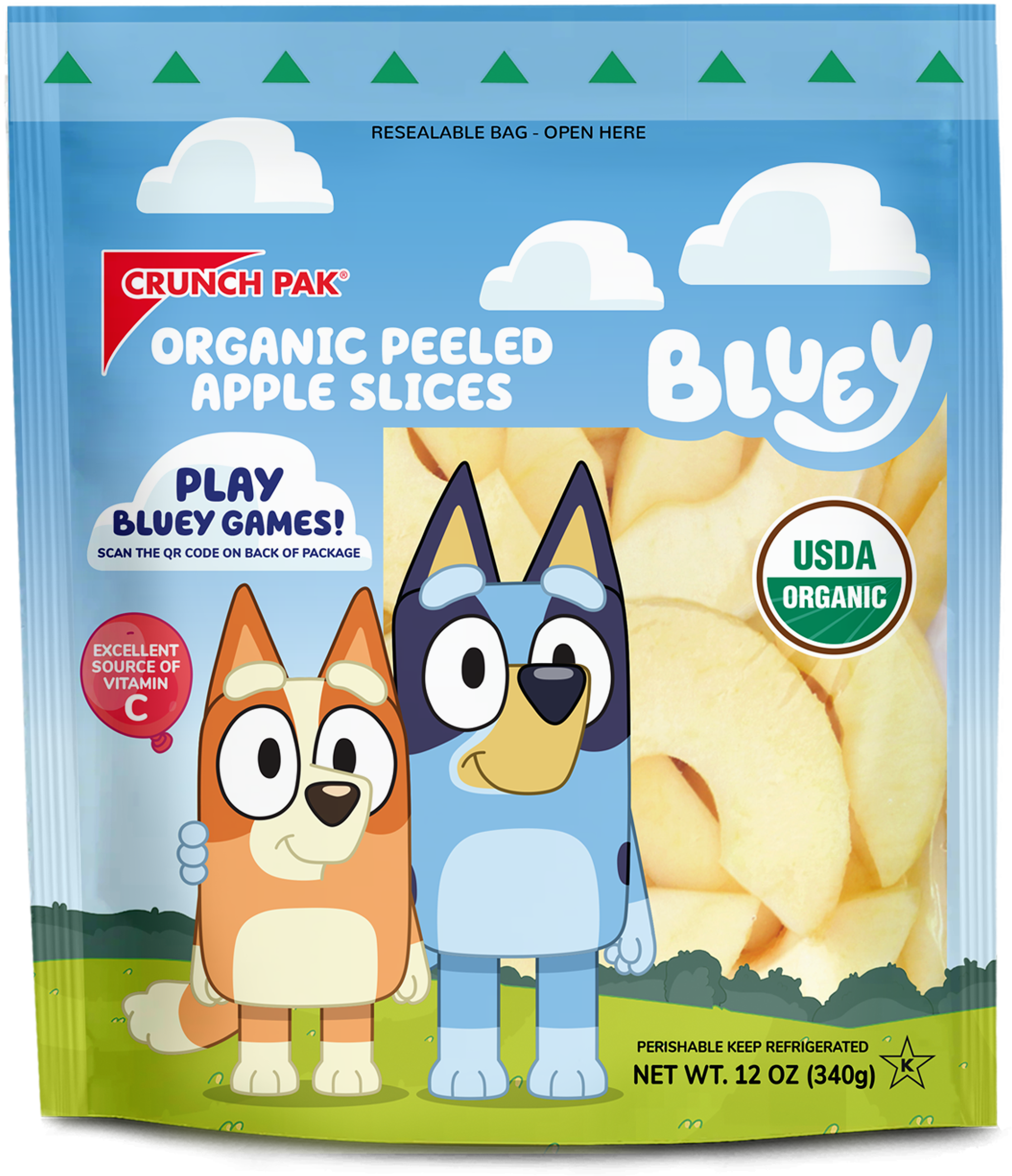 Crunch Pak Adds Organic Option to Its Bluey Lineup