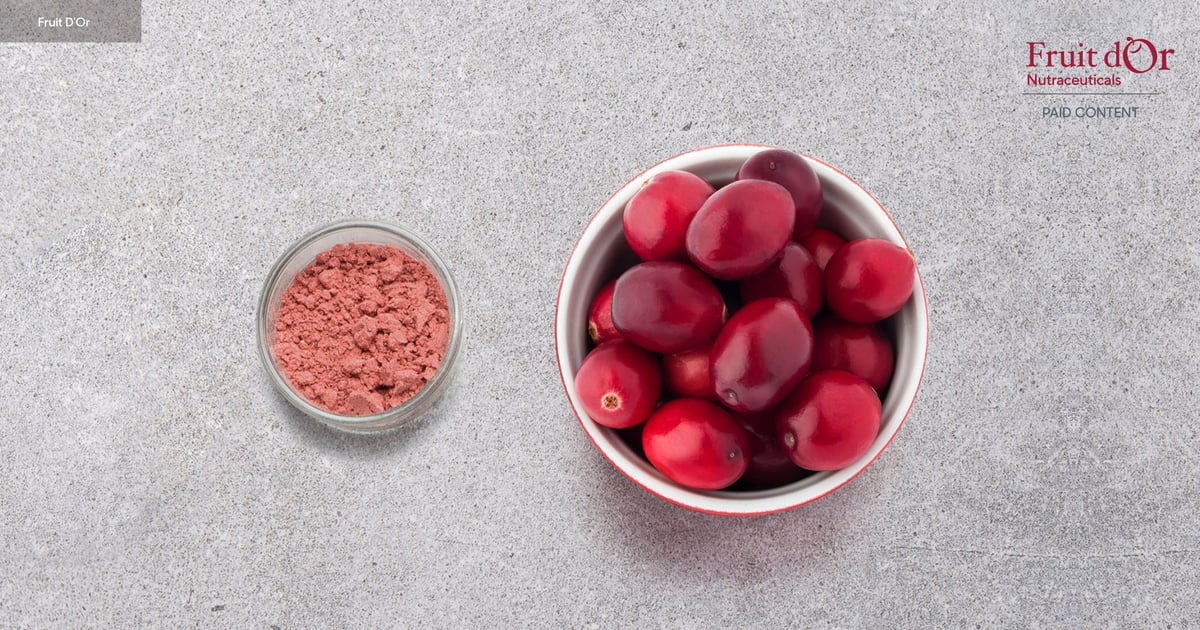 A natural cranberry powder with field to finish advantage