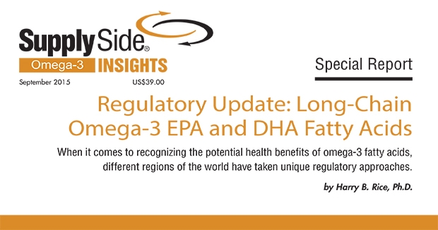 Report: Regulatory Update, Long-Chain Omega-3 EPA and DHA Fatty Acids