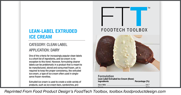 Clean-Label Extruded Ice Cream