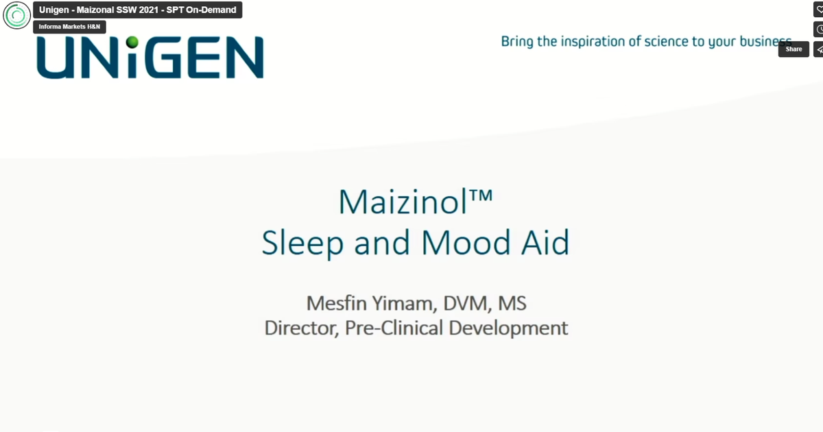 "Maizinol" for Sleep and Stress
