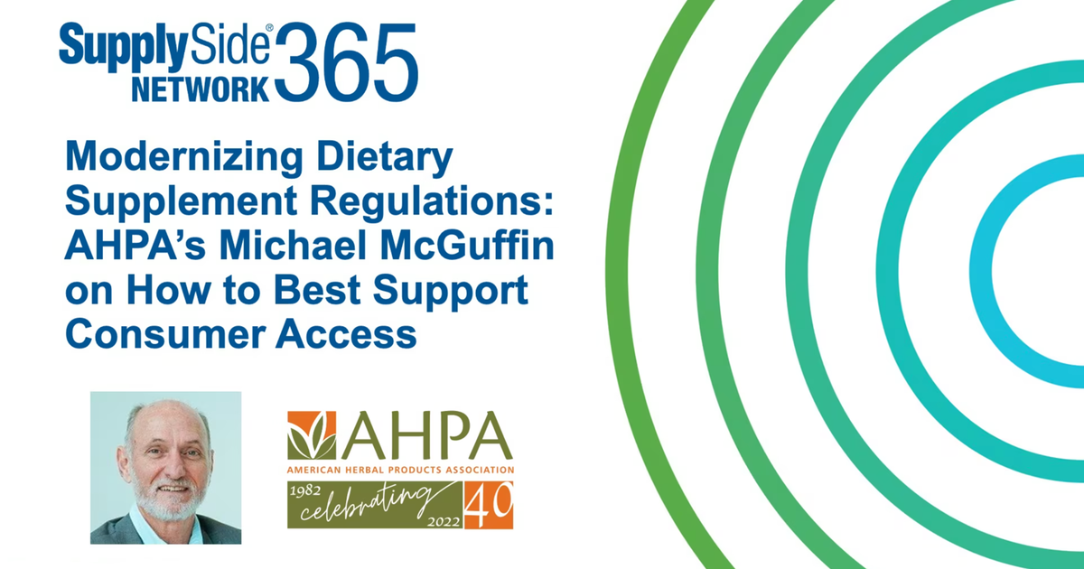 AHPA’s Michael McGuffin on Regulatory Modernizations