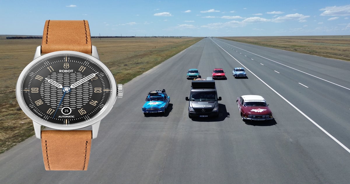 Robot: Oldtimerexpedition von Prag nach Osaka mit neuer Uhr | WatchTime