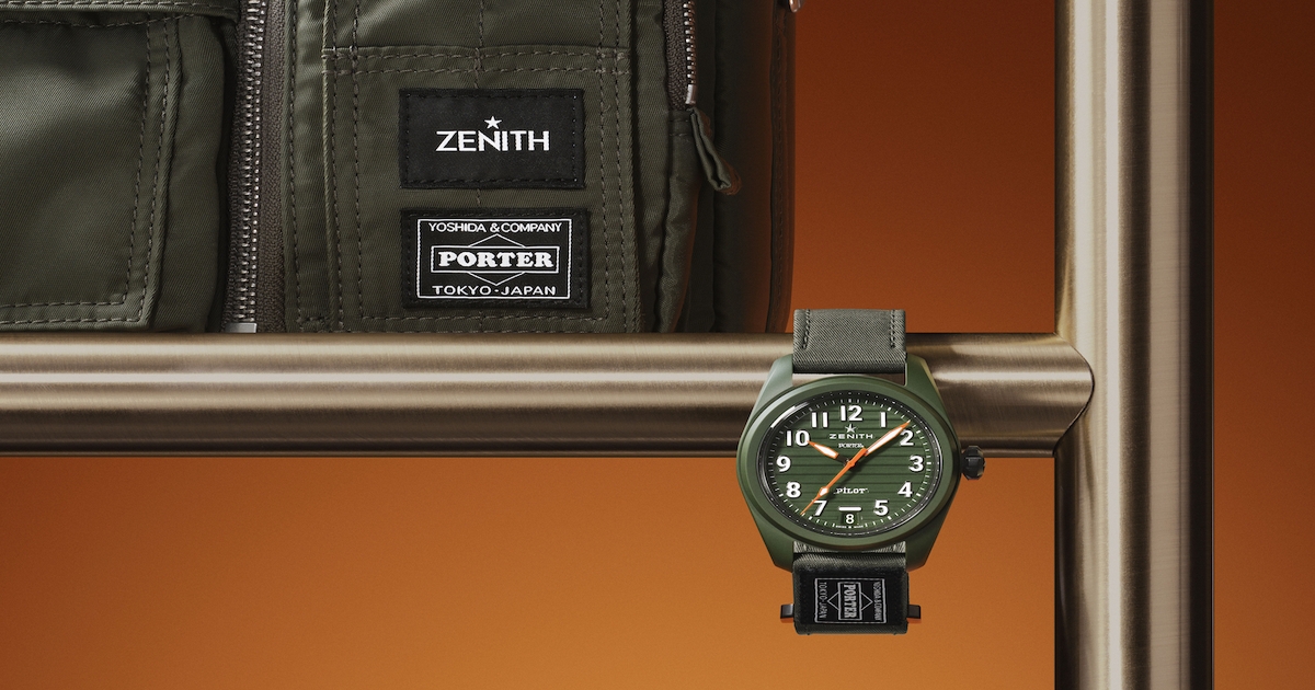 Zenith x Porter: Pilot-Kollektion in kakifarbener Keramik | WatchTime