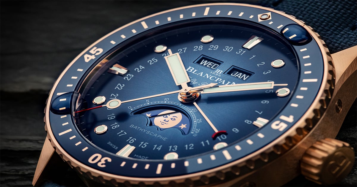Blancpain enthüllt Bathyscaphe-Modelle in prächtigem Rotgold | WatchTime