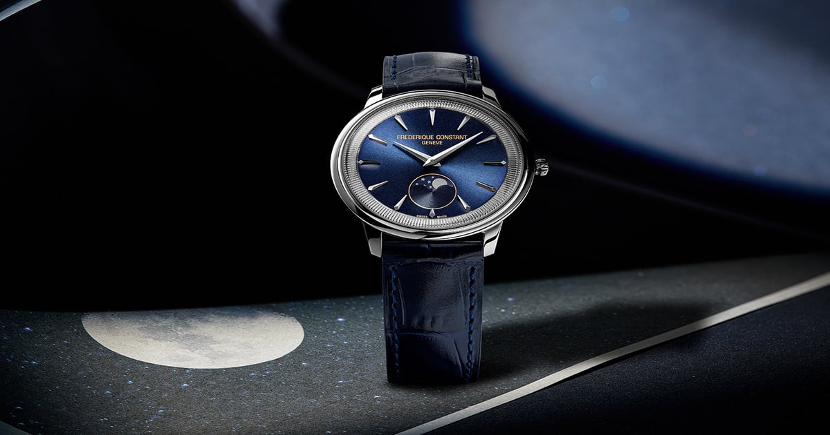 Die Classics Moneta Moonphase von Frederique Constant im Münz-Design ...